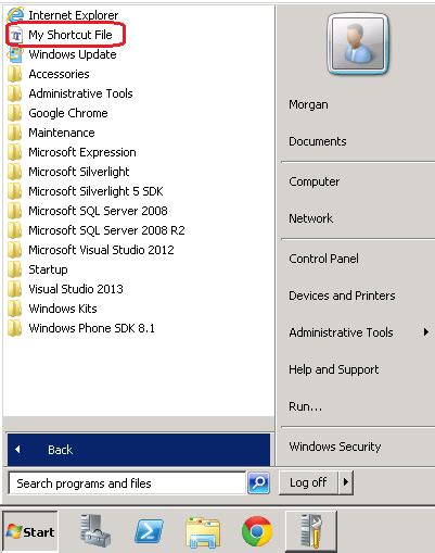 Add Start Menu Shortcut Via Group Policy Morgantechspace
