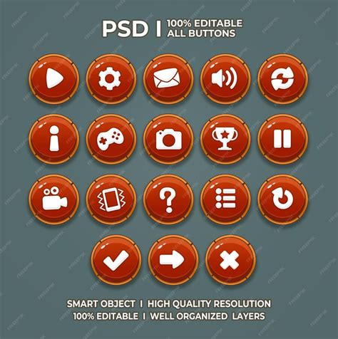 Premium Psd Set Of Game Ui Game Ui Set Game Ui Button Game Button Game Ui Psd Game Ui Template