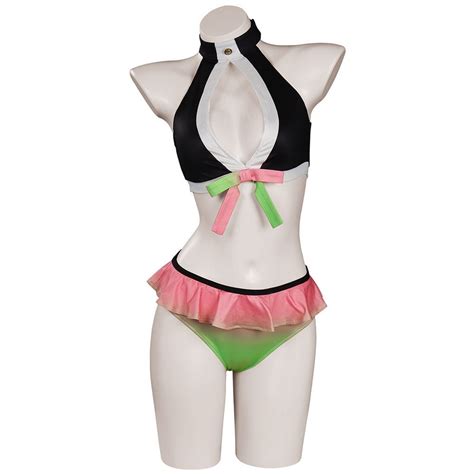 Demon Slayer Kanroji Mitsuri Original Designer Sexy Swimsuit Cosplay