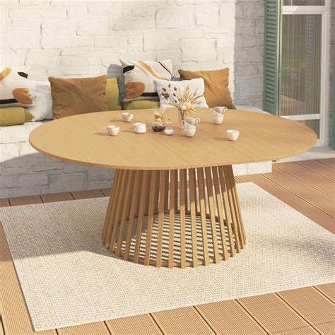 Table De Jardin Extensible Ronde Solal 160 200 Cm 6 10 Personnes Avec