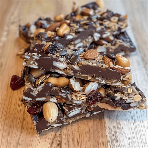 Homemade Chocolate Trail Mix Bars Recipe Crunchy Sweet Joy Online