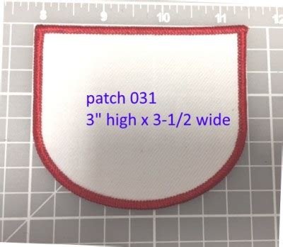 Blank Patch Priced By Sets 1 Set 5 Pcs Military Shield Shape