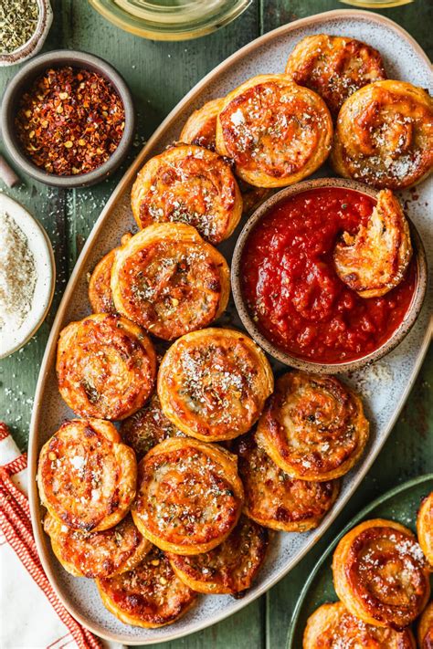 Savory Pizza Scrolls With Puff Pastry • Sunday Table