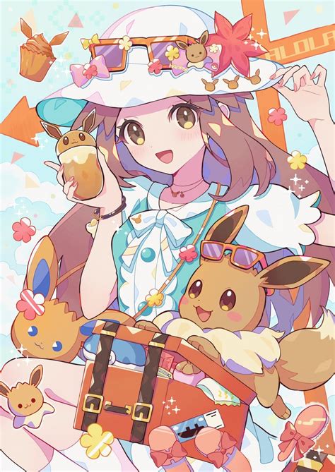 Eevee And Leaf Pokemon And More Drawn By Haru Haruxxe Danbooru