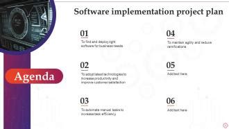 Software Implementation Project Plan Powerpoint Presentation Slides PPT