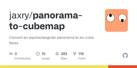 Github Jaxrypanorama To Cubemap Convert An Equirectangular Panorama To Six Cube Faces