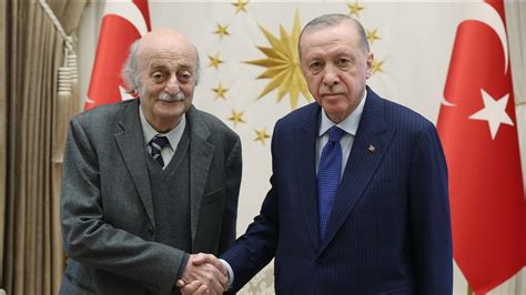 Cumhurbaşkanı Erdoğan Lübnandaki Dürzi Lider Velid Canbolatı Kabul Etti