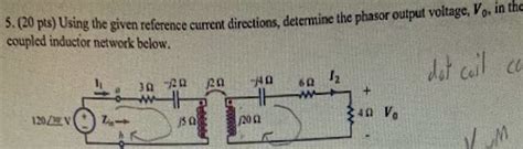 Solved 5 20 Pts Using The Given Reference Current