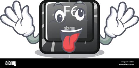 Crazy F6 Button Installed On Character Computer Stock Vector Image Art Alamy