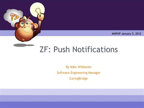 Zend Framework Push Notifications Ppt
