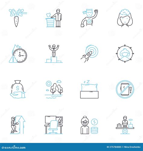 Ideation Sessions Linear Icons Set Brainstorming Creativity Innovation Ideation