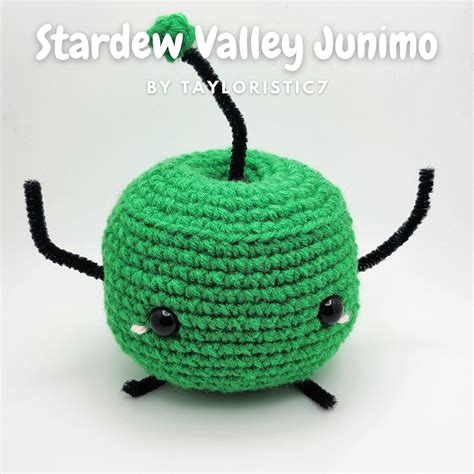 Junimo Crochet Plush Amigurumi Stardew Valley Stuffed Plushie Stardew Valley Crochet Handmade