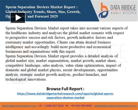 Sperm Separation Devices Market Presentation Free To Download