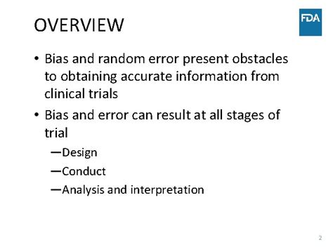 AVOIDING BIAS AND RANDOM ERROR IN DATA ANALYSIS