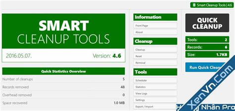 Smart Cleanup Tools Plugin For WordPress 5 0 XenVn