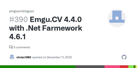 Emgu CV 4 4 0 With Net Farmework 4 6 1 Issue 390 Emgucv Emgucv
