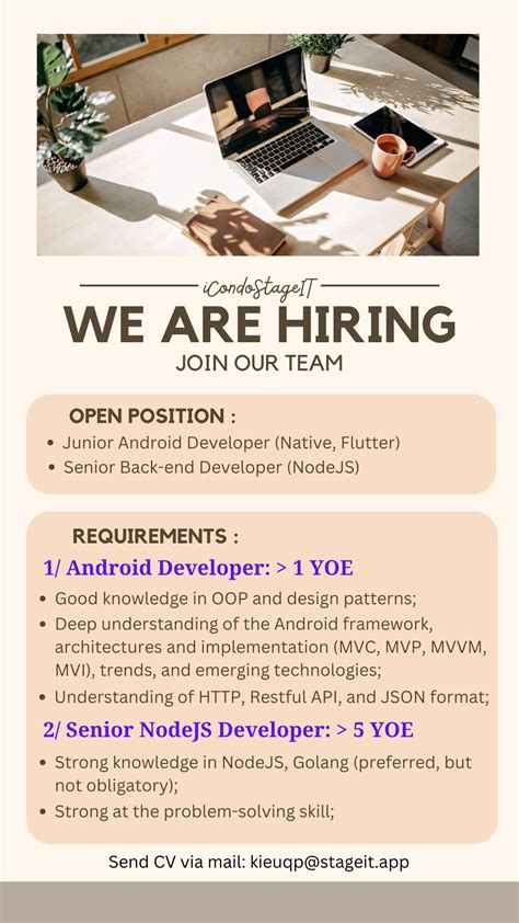 Hiring Android Native Flutter Backend Nodejs Icondostageit