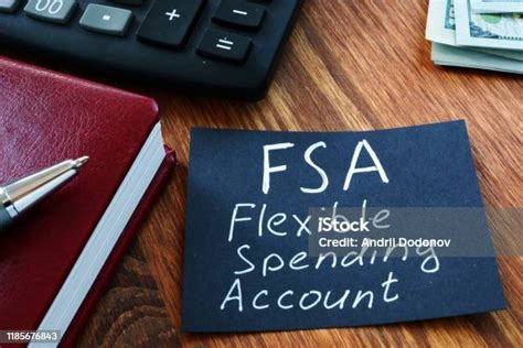 손으로 쓴 단어 Fsa 유연한 지출 계정을 보여주는 텍스트 기호 0명에 대한 스톡 사진 및 기타 이미지 0명 개념 개념과 주제 Istock