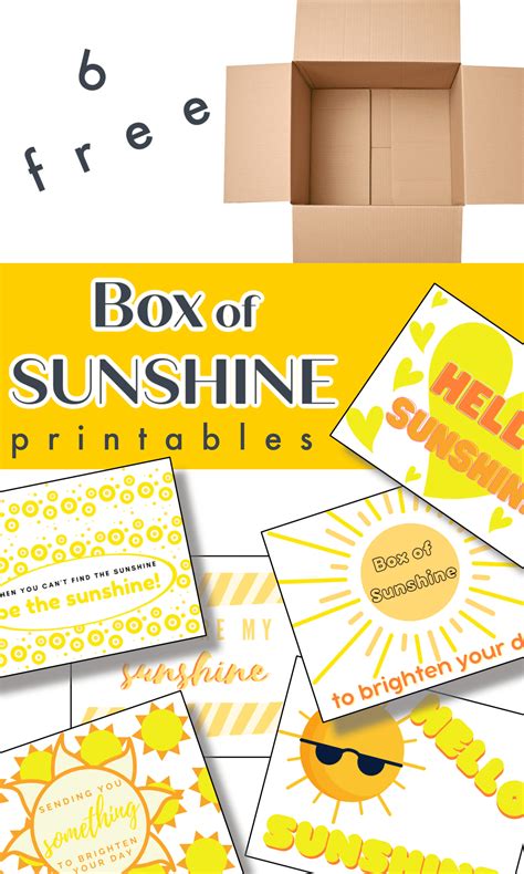Free Box Of Sunshine Printable Organized 31