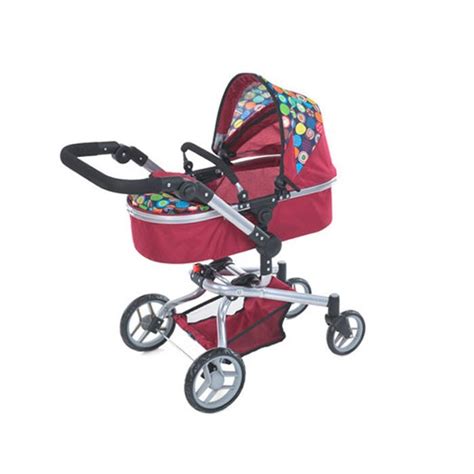 Дитячий візочок для ляльки Трансформер Melogo 9695 3в1з кружечками фото відгуки