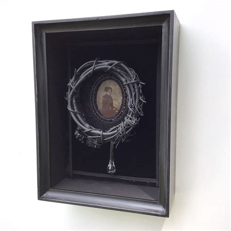 The Widow Dark Gothic Assemblage Art Victorian Mourning Art