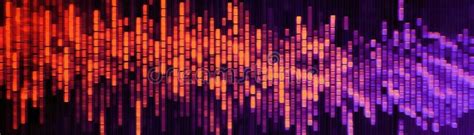 Gene Red Orange Purple Matrix Numbers Style Background Generative Ai Stock Illustration