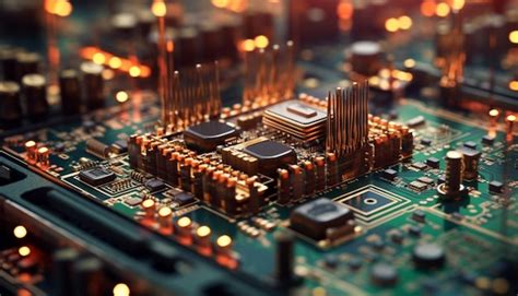 Premium Ai Image Futuristic Computer Chip Controls Complex Circuit Board Powering Technology Premium Ai Image Futuristic Computer Chip Controls Complex Circuit Board Powering Technology