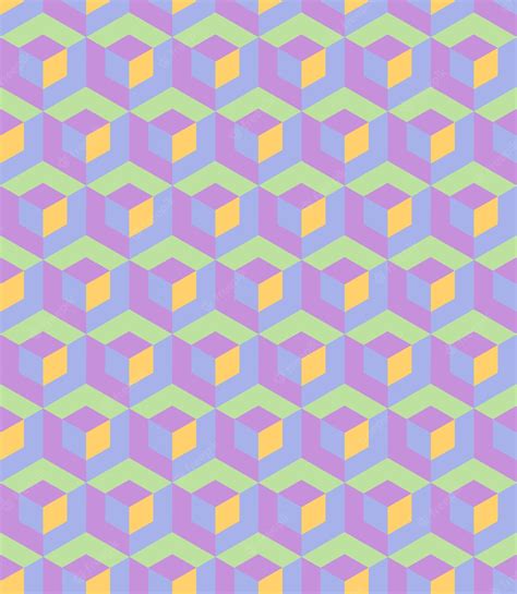 Premium Vector Isometric Cubes Vector Seamless Pattern Abstract Geometric Texture Modern