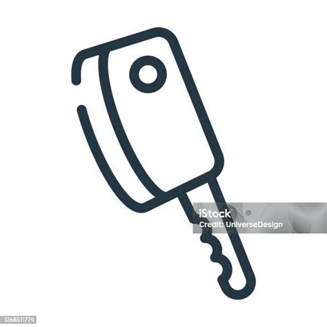 정육점 칼 얇은 라인 아이콘 부엌 비스트로와 레스토랑 개념 고립 된 윤곽 기호에서 칼 선형 아이콘 웹 디자인 및 앱에 대한 벡터 그림 기호 요소입니다 0명에 대한 스톡 벡터