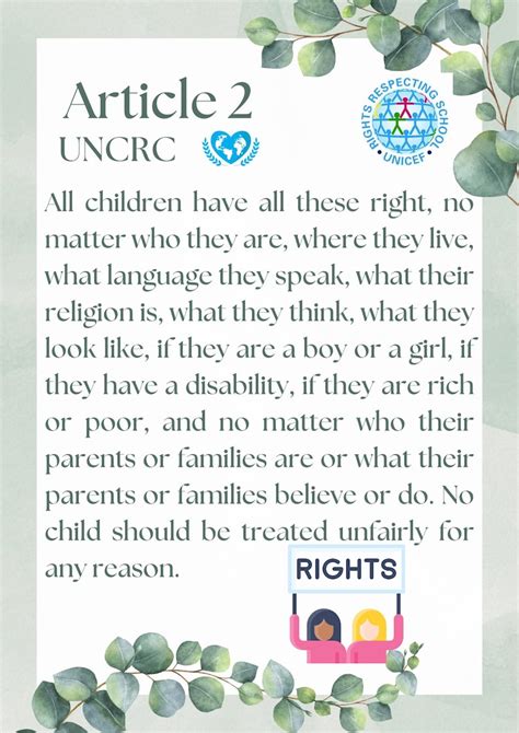 Article 31 Rrs Rights Respecting School Uncrc Class Charter Unicef