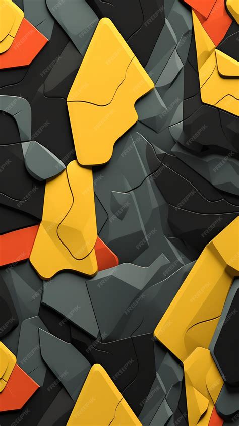 Premium Photo Dynamic Abstract Design With Angular Shapes And