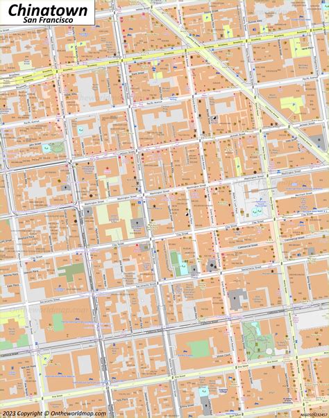 San Francisco Chinatown Map