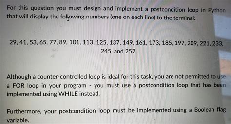 Solved For This Question You Must Design And Implement A
