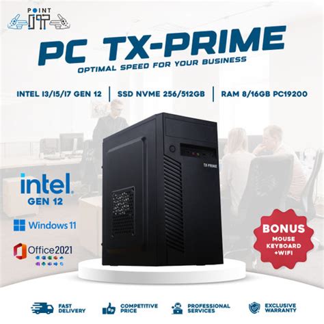 Jual Pc Kantor Terbaik Intel Gen 12 Intel Core I3 12100 I5 12400