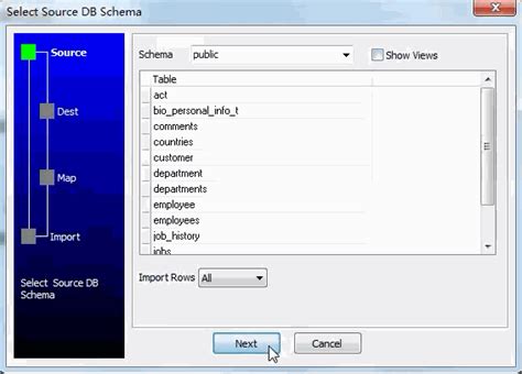 Switch From Postgresql To Dbf Without Programming