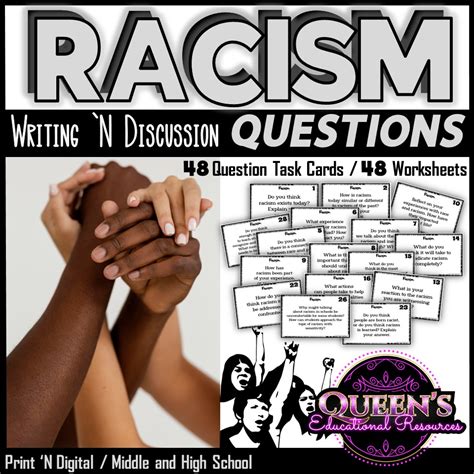 Racism Questions Racism Worksheets Racism Discussion Civil Rights