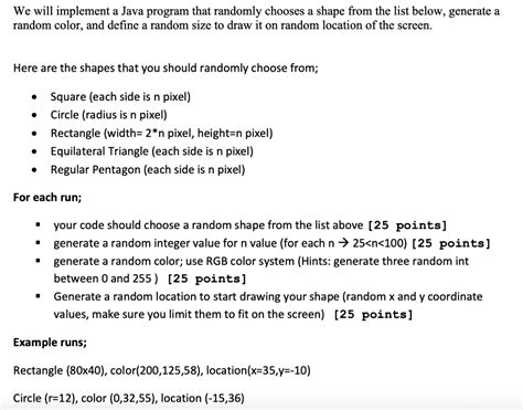 Solved We Will Implement A Java Program That Randomly Chegg