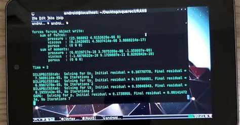 So Glad Openfoam Can Be Compiled For Arm Devices It Lets Me Run Openfoam 7 Square Cylinder