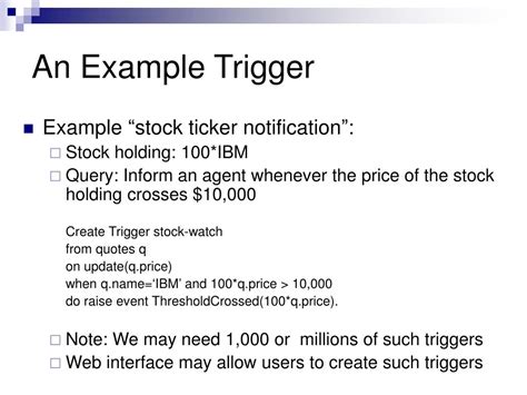 Ppt Scalable Trigger Processing Powerpoint Presentation Free