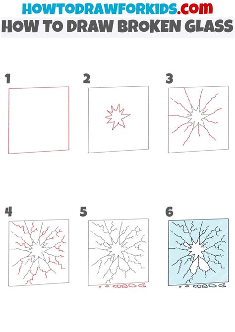 Broken Glass Drawing
