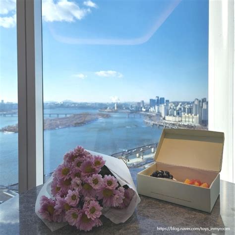 서울 마포 호텔 나루 서울 엠갤러리 인피니티풀과 한강뷰 프리미어 리버 더블룸 객실 후기 어메니티 부대시설