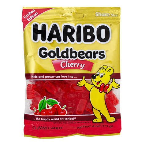 Haribo Gold Bears Cherry 4oz Candy Funhouse Usa
