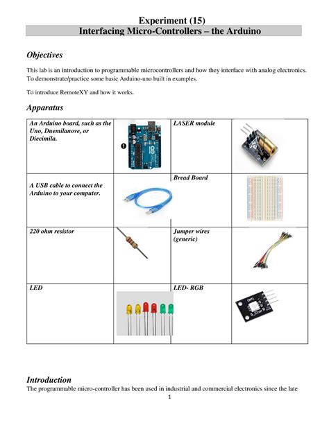 Arduino Uno Man Experiment 15 Interfacing Micro Controllers The Arduino Objectives This