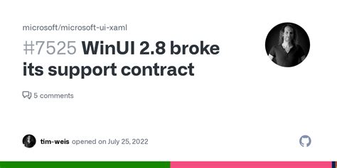 Winui Broke Its Support Contract Issue Microsoft Microsoft Ui Xaml Github