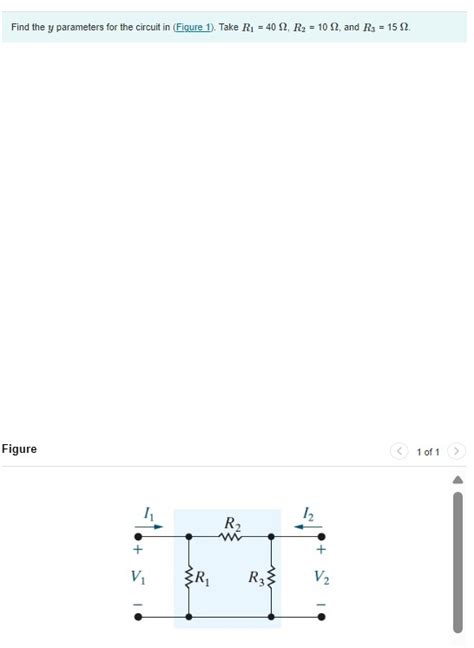 Solved Find The Y Parameters For The Circuit In Figure Chegg Com
