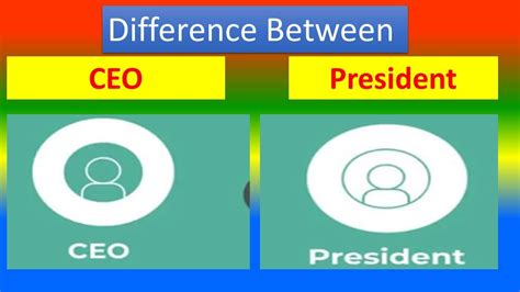 Difference Between Ceo And President Youtube