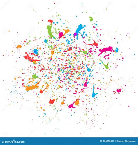 Abstract Splatter Color Background Illustration Stock Vector