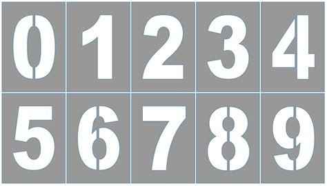 Трафареты цифры для покраски 26 фото