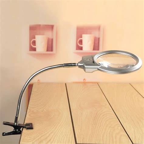 Buy 25x 107mm Clip On Desk Magnifying Glass Table