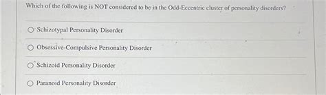 Solved Which Of The Following Is Not Considered To Be In The